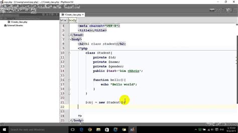 create class php lesson2 youtube