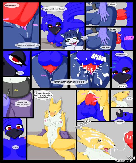 Rule 34 Anthro Aza Blue Fur Color Crossover Digimon Female Fox Fur