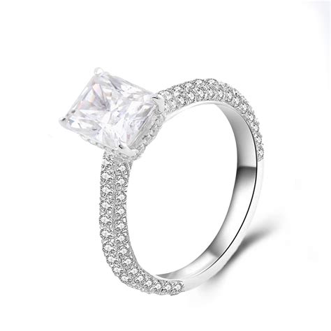 2ct Emerald Moissanite Engagement Ring Provence Gems
