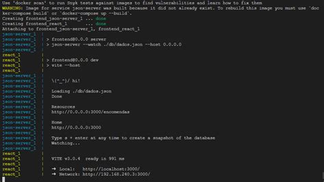 reactjs how to dockerize json server stack overflow