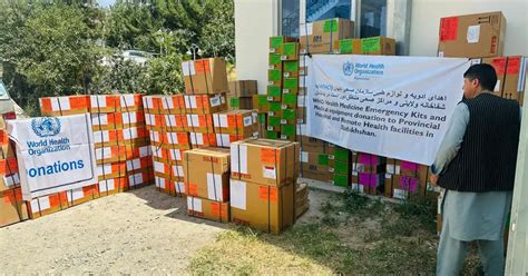 سازمان جهانی بهداشت هشت تن دارو به شفاخانه حوزه‌ای بدخشان کمک کرد