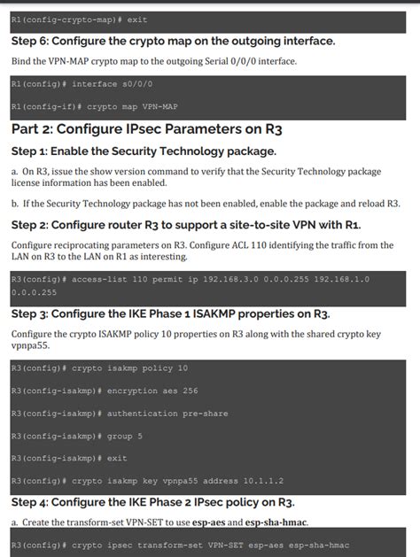 solved packet tracer configure and verify a site to site