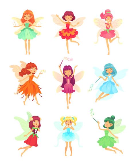 17 700 Cute Cartoon Girl And Flowers Ilustração De Stock Gráficos