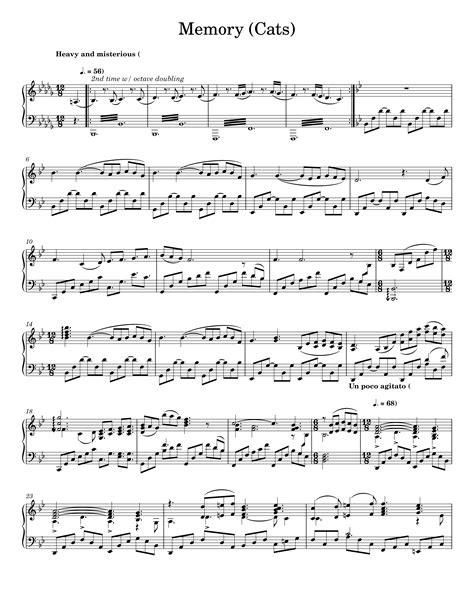 Memory Cats 钢琴谱 Andrew Lloyd Webber 音乐森 虫虫钢琴