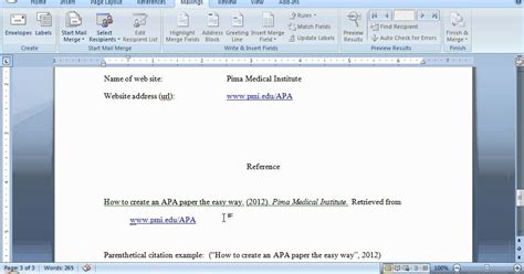 apa format for a website reference youtube