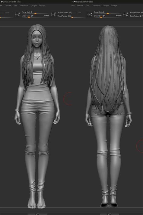 3d Model Character Female Character Design Character Modeling Zbrush