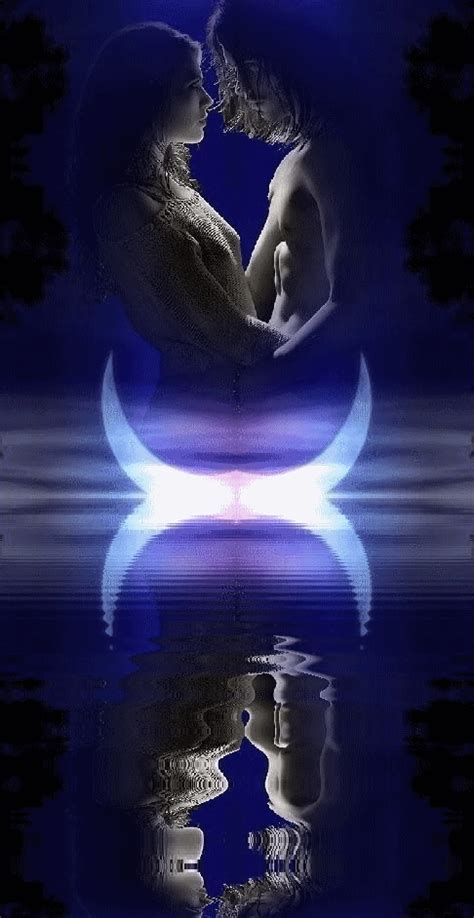 Romantique La Nuit Lune étoiles And Couple Amoureux