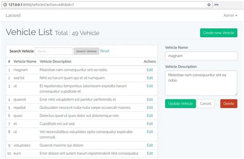 lib laravel crud api generator