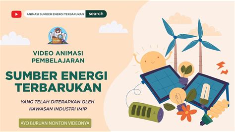 Animasi Infografis Mengenal Sumber Energi Terbarukan Berserta