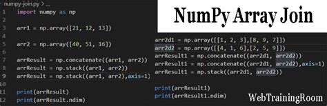 numpy array join example numpy join array using