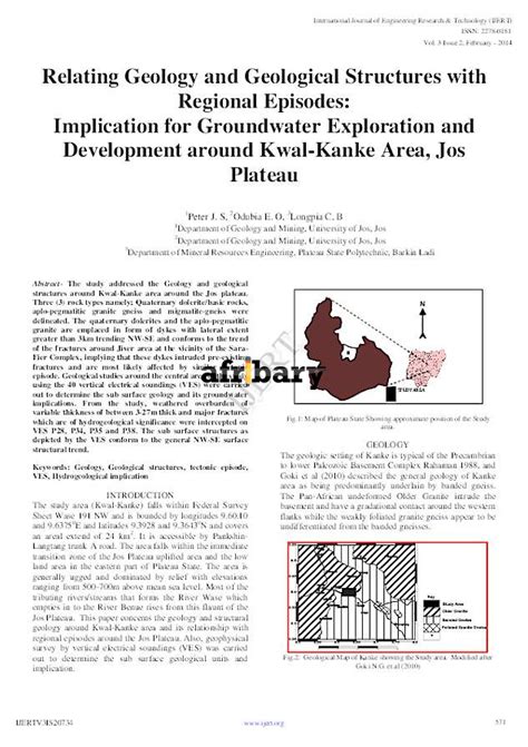 Relating Geology And Geological Structures With Regional Episodes