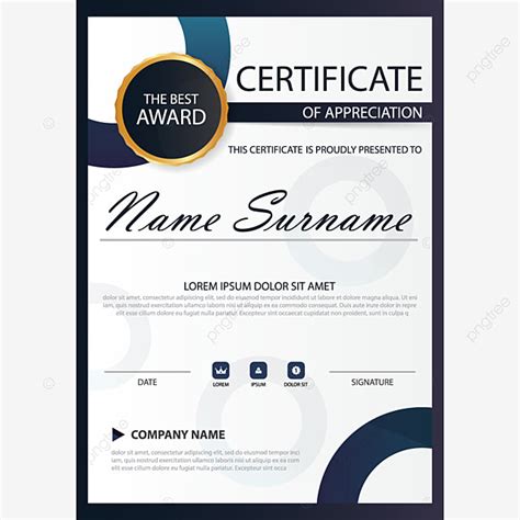 Elegance Horizontal Certificate With Vector Illustration Template