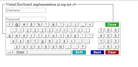 virtual keyboard implementation in c and javascript neeraj