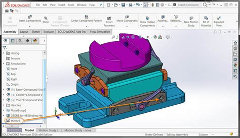 solidworks 2016 mirror assembly features