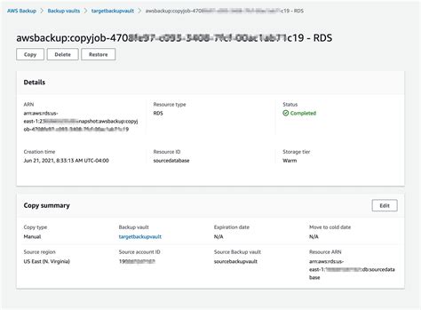 field notes how to back up a database with kms encryption using aws