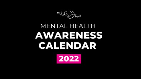 Health Awareness Calendar For 2022