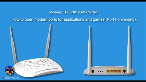 tp link td w8961n open modem ports for applications and games servers
