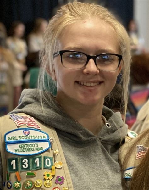Ashlynne Wind Of Ludlow Receives Girl Scouts Life Saving Medal Of