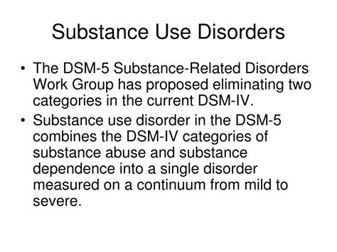 Dsm 5 Substance Use Disorder Powerpoint