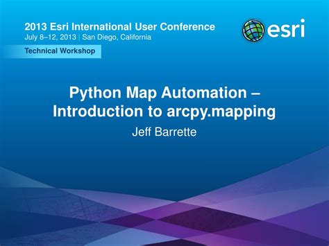 ppt python map automation introduction to arcpy mapping powerpoint