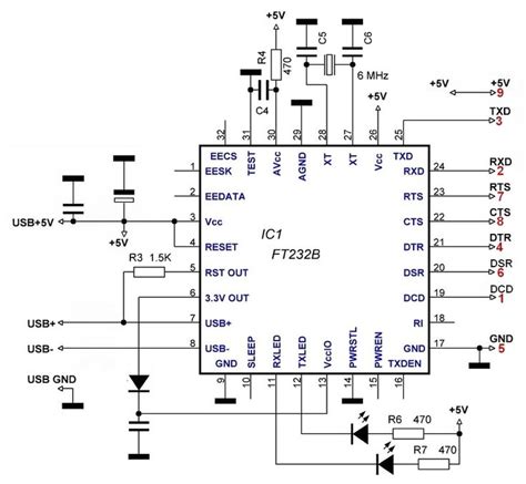 ft232b Преобразователь интерфейса usb uart