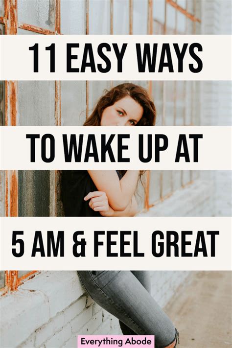 How To Wake Yourself Up At 5 Am Not Feel Tired Artofit
