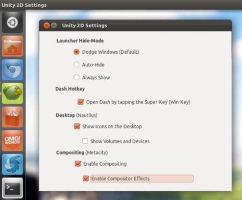 unity 2d tweaking tool adds minor new options omg ubuntu