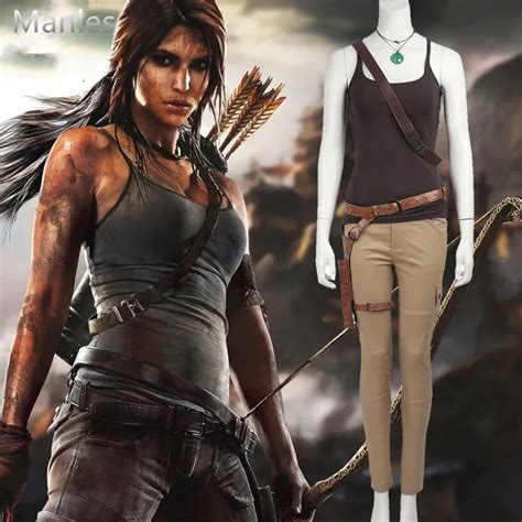 Tomb Raider Lara Croft Cosplay Costume Hot Game Cosplay Lara Croft Sexy