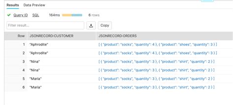 snowflake create table from list of values