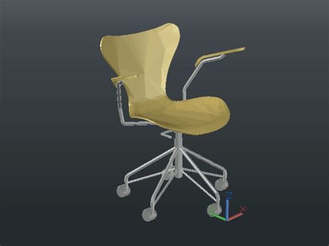 Cadeira 3d Em Autocad Baixar Cad 326 98 Kb Bibliocad