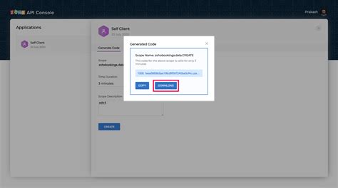 generate access token api help zoho bookings