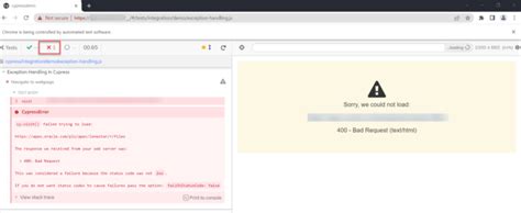 how to handle errors in cypress browserstack