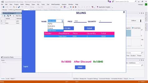 full project supermarket management system youtube