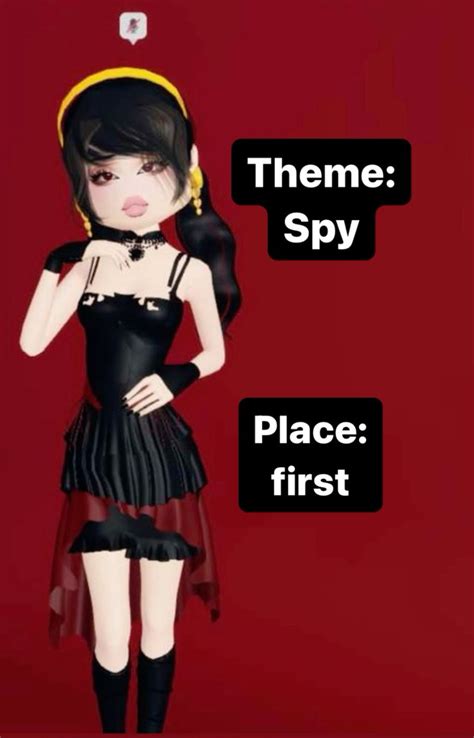 Dti Dress To Impress Roblox Game Outfit Inspiration Theme Spy