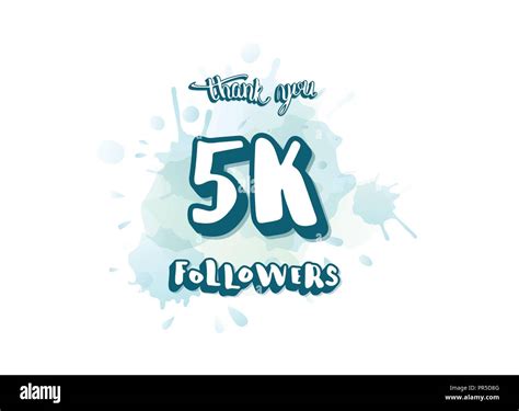 5k Followers Thank You Social Media Template 5000 Subscribers