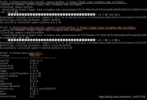 2020 opencv python opencv contrib python 环境快速安装步骤 pip3 install