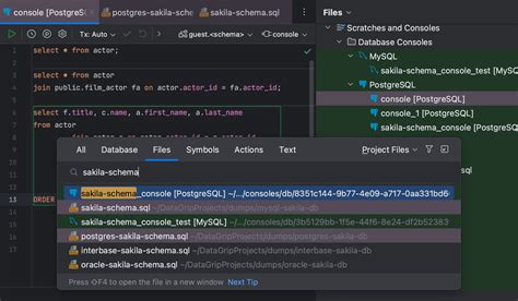 scopes and file colors datagrip documentation