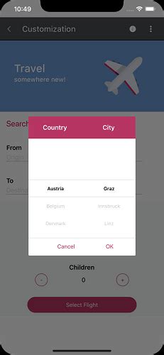 telerik ui for xamarin custom templated picker control
