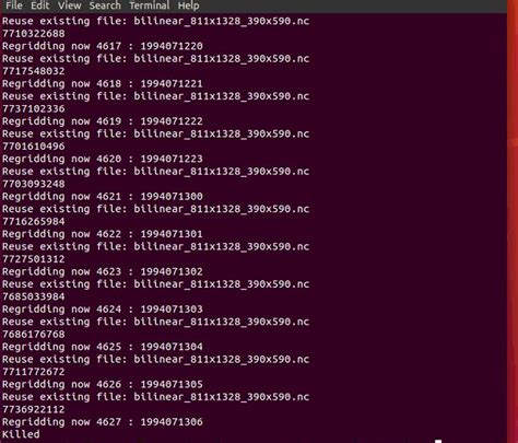 python program got killed after around the 400th loop