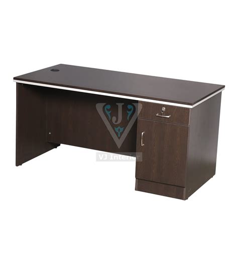 Particle Board Rectangular Wooden Office Tables With Storage At Rs