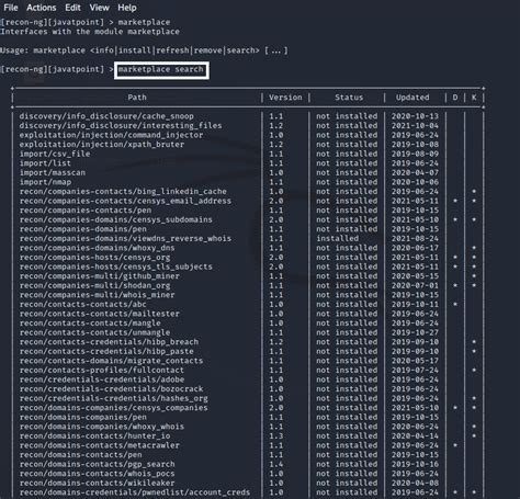 Recon Ng Information Gathering Tool In Kali Linux Online Tutorials