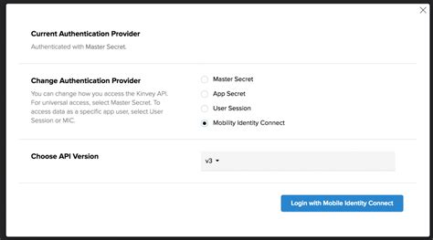 enterprise authentication with kinvey