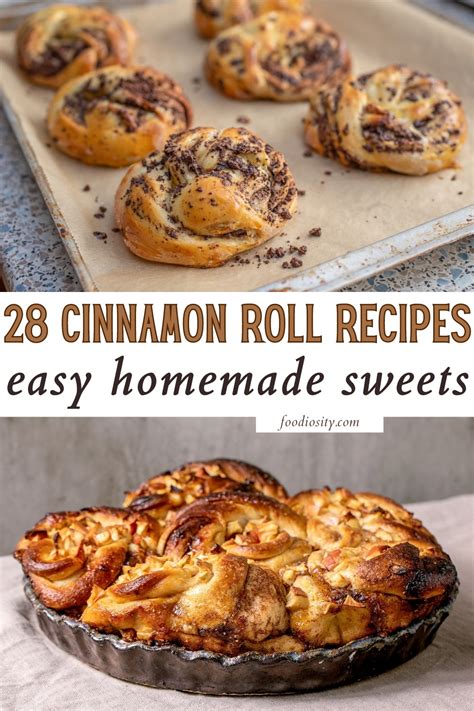 28 Cinnamon Roll Recipes Easy Homemade Sweets Foodiosity