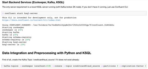 alternatives and detailed information of python jupyter apache kafka