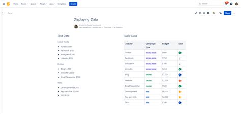 how to work with tables in confluence cloud stiltsoft