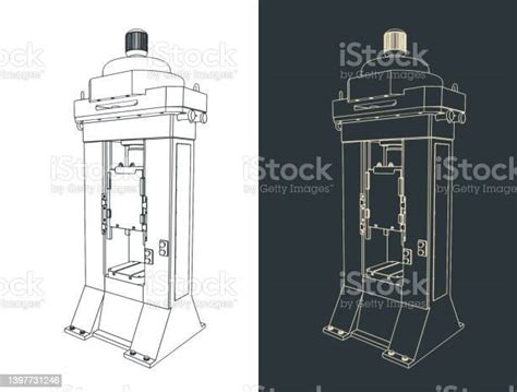 펀치 기계 그림 강철에 대한 스톡 벡터 아트 및 기타 이미지 Istock