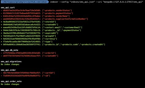 github idnan go mongo indexer cli tool to manage mongo database