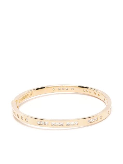 Apm Monaco Morse Code Bangle Bracelet Gold Editorialist