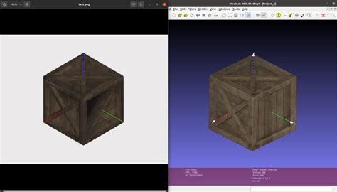 render snapshot of textured triangle mesh with offscreen renderer