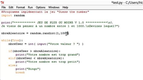 apprendre python {15} les constantes youtube